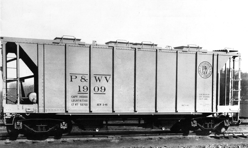 PWV 70 Ton Covered Hoppers